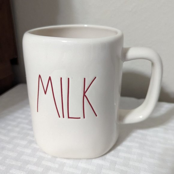 Rae Dunn | Dining | Rae Dunn Milk Mug Red Letters Large Farmhouse ...